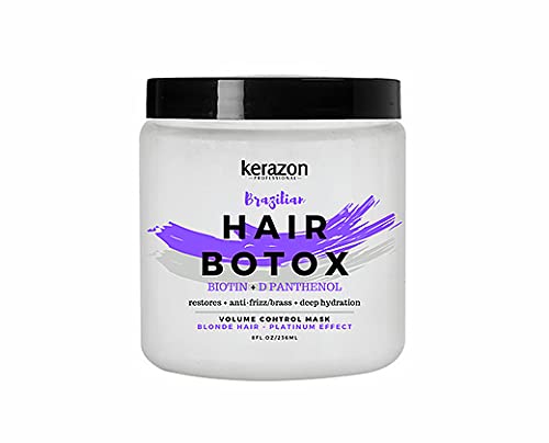 Buy KERAZON Blonde Brazilian Hair Botox Treatment 8oz/236ml Purple Mask ...