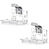 Amazon.com: 2PCS Mounting Bracket with Metal Clip, Hidden Mounting ...