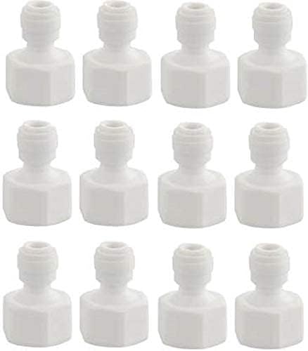 DOC RO® RO 1/4" Tube Push 12pc Elbows Connectors Direct Inlet Valve ...