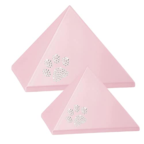 Urns UK Penrith Crystal Paw Pyramid Pink 1.5L, L – BigaMart