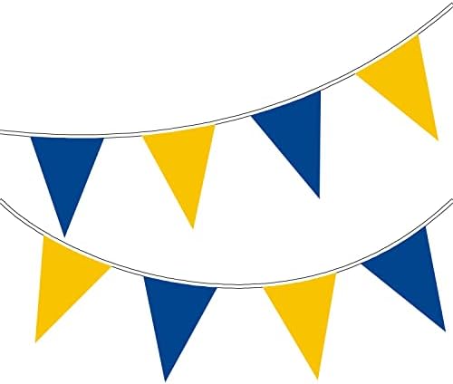 Happium 10m / 32 ft Solid Colour Bunting Flags Banner Pennant Party ...