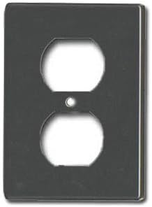 Black Ceramic Switch Plate / 1 Duplex - Switch And Outlet Plates ...