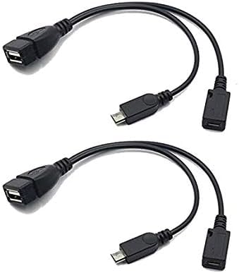 UBRONIK® Pack of 2 FireStick Cable 2 in 1 OTG Amazon fire Stick Cable ...