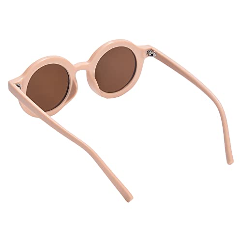 Buy Haute Sauce Peach colour Round Sunglasses for Women & Girls ...