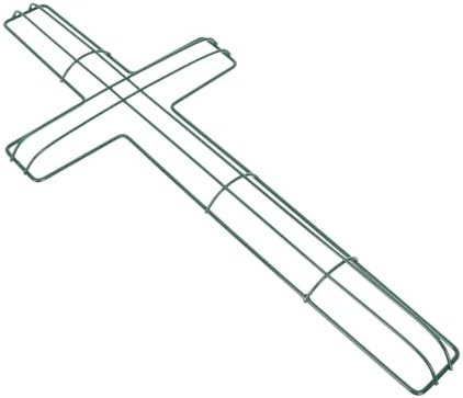 Amazon.com: Cross Shaped Wreath Frame - 16 Inch Metal Wreath Holder for ...