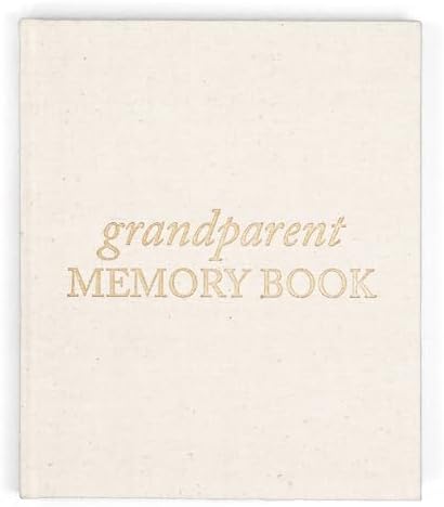 Amazon.com: Grandparent Memory Book - Linen Hardcover Grandparents ...