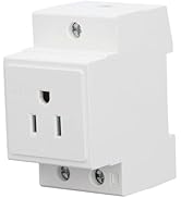 DIN Rail Socket, DIN Rail Mount Modular Power Socket Single AC Outlet ...
