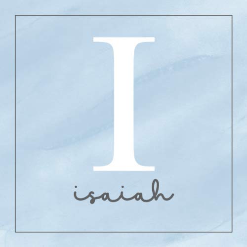 Isaiah: All About Baby Isaiah's First Year [Personalized Baby Book ...