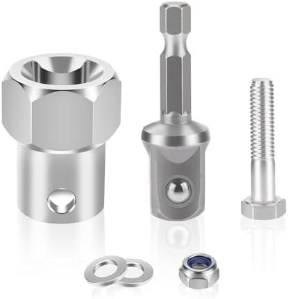 Amazon.com: Stainless Steel Trailer Jack Adapter, Crank Handle Power ...