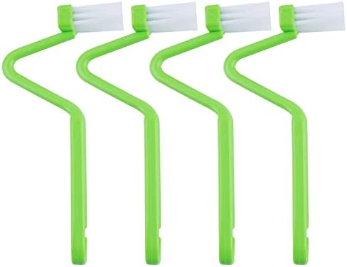 Amazon.com: Mziart 8" V Type Plastic Curved Toilet Brush Cleaning ...