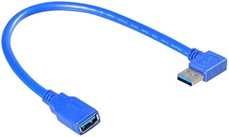 Amazon.com: 90-Degree USB Cable Male to Female 1ft, Short USB Extension ...