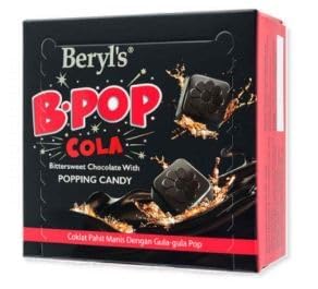 Amazon.com : Beryl's B.POP Cola Bittersweet Chocolate With Popping ...