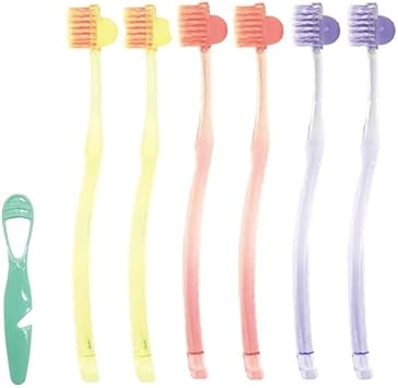 Amazon | 美容マッサージ歯ブラシ cteate(クリエイト) COBRUSH (コブラシ) 3本×2セット(計6本) + タンクリーナー | 大人用歯ブラシ 通販