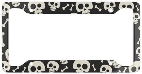 Amazon.com: Skull License Plate Frame&Spooky Car Accessories-Horror ...