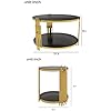 Amazon.com: Merax Round Table Set of 3, with 1 Coffee Table & 2 End ...