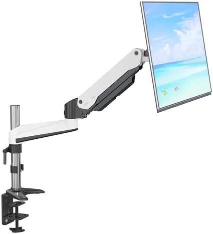 SHOPPINGALL Fully Adjustable Single Gas Spring LCD Monitor Mount Stand ...