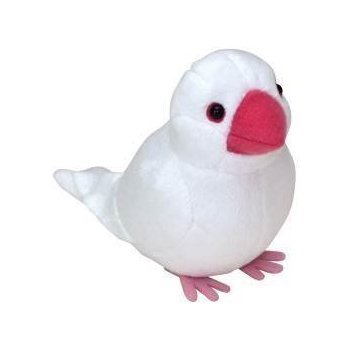 Sekiguchi Bird Collection White Java Sparrow Plush with Clip 801680 ...