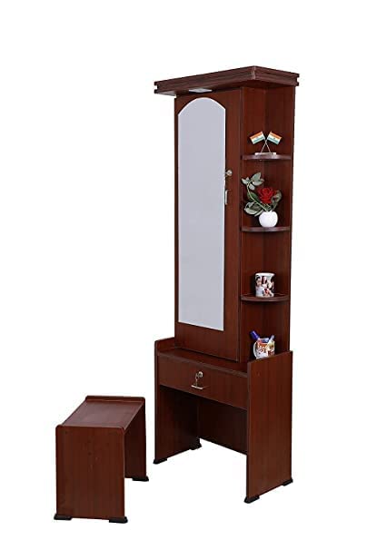 MAHADEV Furniture Wooden Dressing Table Black : Amazon.in: Home & Kitchen