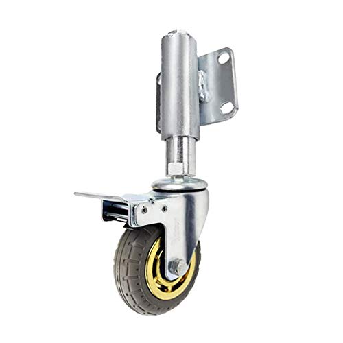 Buy Swivel Caster Wheels, 5 Inch Gate Wheel Rubber Gate Casters Spring ...