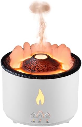 Amazon.com: Ultrasonic Volcano Jellyfish Flame Humidifier Original ...