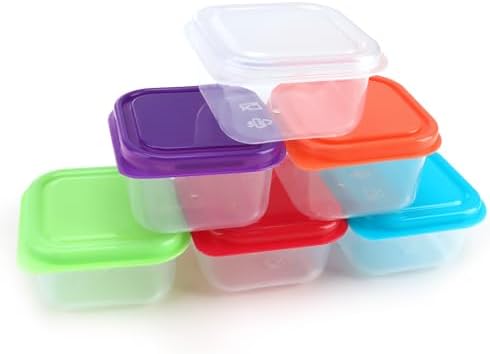 Small Food Storage Containers 6PCS Mini Boxes for Kids, Small Plastic ...