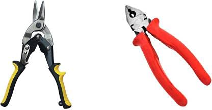 Buy Snip Set Straight Scissor Metal Sheet Cutting Shear with Comfort ...