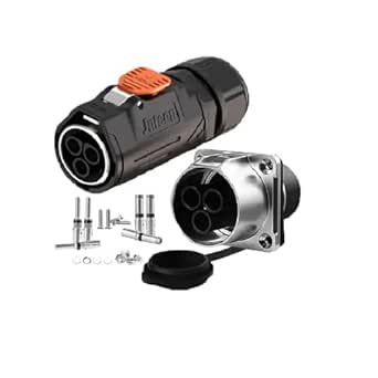 Amazon.com: Top MJ32 Metal Circular Conector Push Lock 3Pin IP67 ...