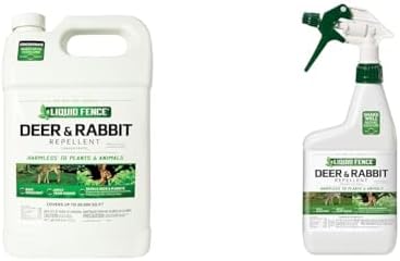 Amazon.com: Liquid Fence Deer and Rabbit Repellent Concentrate, Repels ...