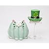 Amazon.com | Cosmos Gifts 21078 St. Patrick's Day Ceramic Whisker Cat ...