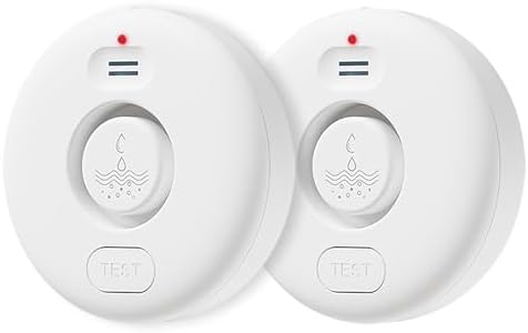 Water Leak Detectors for Home, 2Pcs WD71, 120dB Adjustable Water Leak ...