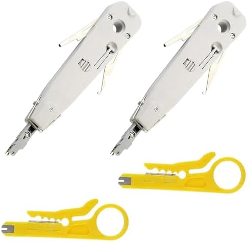 Punch Down Tool, 2 Pcs Ethernet Krone Tool for RJ45 Socket Cat5/Cat6 ...