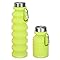 Nefeeko Collapsible Water Bottle, 18floz Reuseable BPA Free Silicone ...