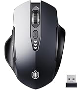 Amazon.com: Uineer Wireless Mouse,[Upgraded] Rechargeable Mouse 2.4GHz ...