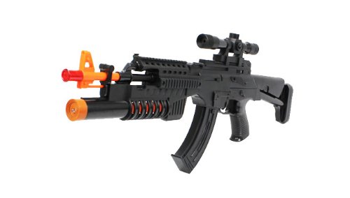 Buy Lights and Sounds G36 w/ Scope, Grenade Launcher Scarface Style Toy ...