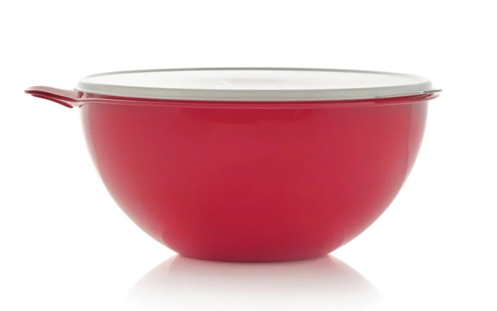 Amazon.com: Tupperware Thatsa Bowl Mixing Bowl 32 Cups 7.8L Chili Red ...