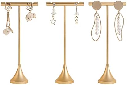 Amazon.com: STKMELON Gold Metal Earring T Bar Stand Jewelry Stand For ...