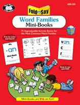 Fold and Say: Word Families Mini-books with CD-ROM: Audrey Prince ...