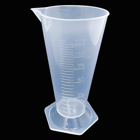 Witeg Polypropylene Conical Measure 125 ML (Pack of 6)| Conical Measure ...