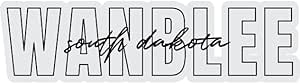 Amazon.com: Wanblee South Dakota Souvenir Vinyl Decal Sticker Clear ...