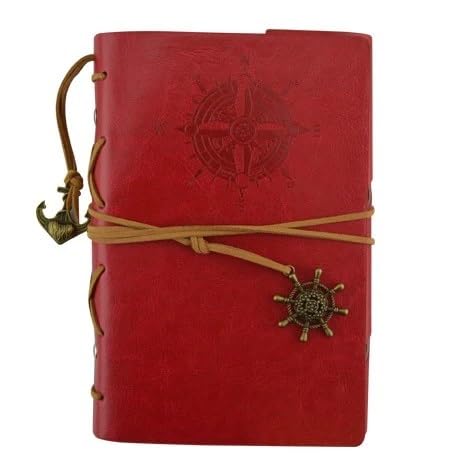 Perfect Product Group Vintage Leather Travel Journal with Compass ...