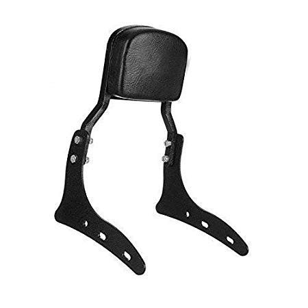 SGTB Back Rest Support Pillion Black Cushion Backrest Black Bar for ...
