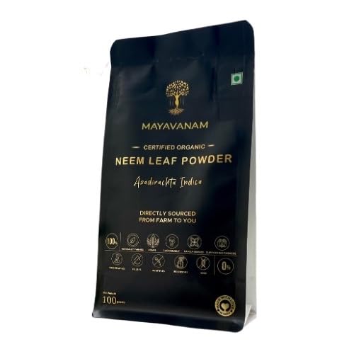 MAYAVANAM | Organic Neem Leaf Powder | 100g | Naturally Farmed | Family ...