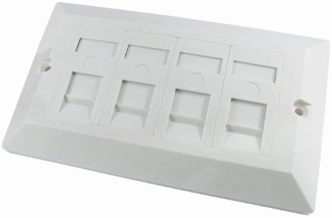 rhinocables Ethernet Faceplate Single & Double Socket RJ45 Network Face ...