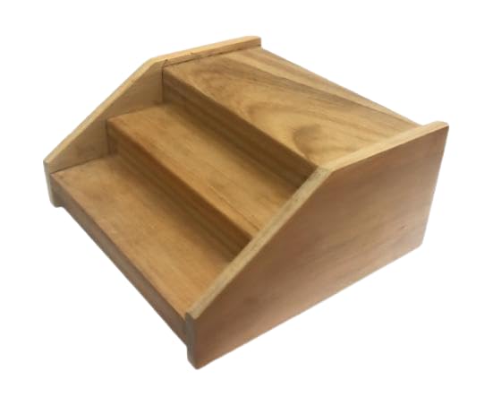 Buy Handcrafted Teak Wood Stand | Miniature 3-Step Wooden Golu Steps ...