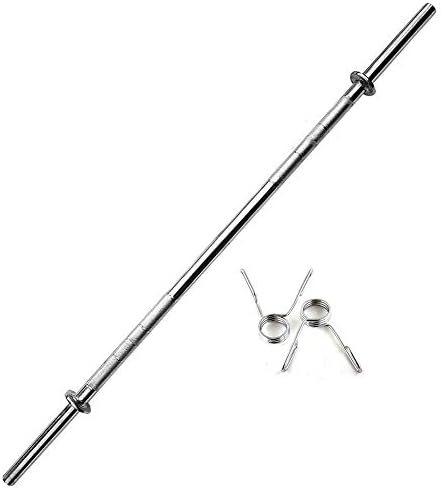 Buy BODY MAXX Chrome Plated Barbell Rod, Weight Lifting Rod, Durable ...