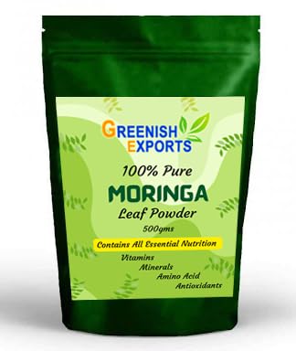 Greenish Moringa Leaf Powder 500 grams | Export Quality | Nutrition ...