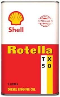 Shell Rotella 20W50 Diesel Engine Oil 5 Liters 6-Pack : Buy Online at ...