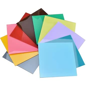 Amazon.com: XLNT TECH Colored Cast Acrylic Sheets 8x8 Inch, 1/8" Thick ...