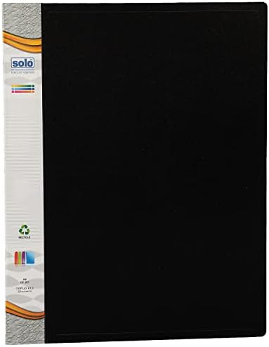 SOLO Df201 20 Pocket A4 Size Display File (Black) : Amazon.in: Office ...