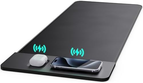 Amazon.com: Wireless Charging Desk Pad Compatible with Magsafe, Mouse ...